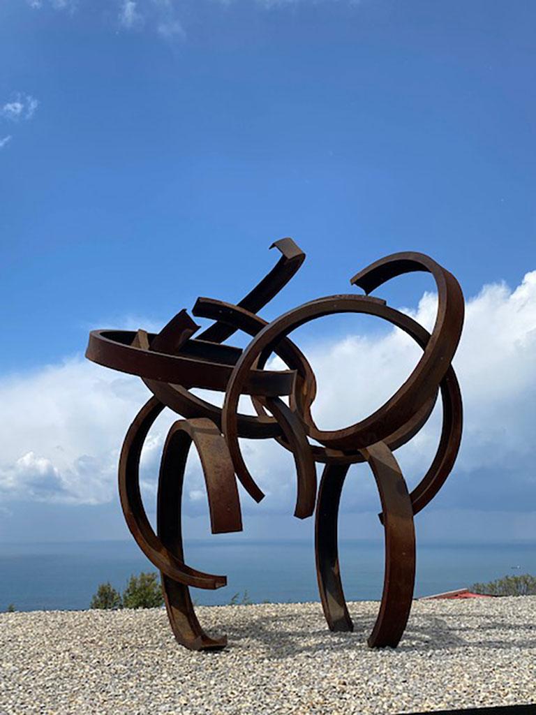 Anachar Basbous - Steel Sculpture For Sale at 1stDibs