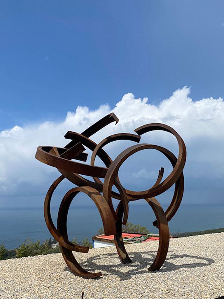 Anachar Basbous - Steel Sculpture For Sale at 1stDibs