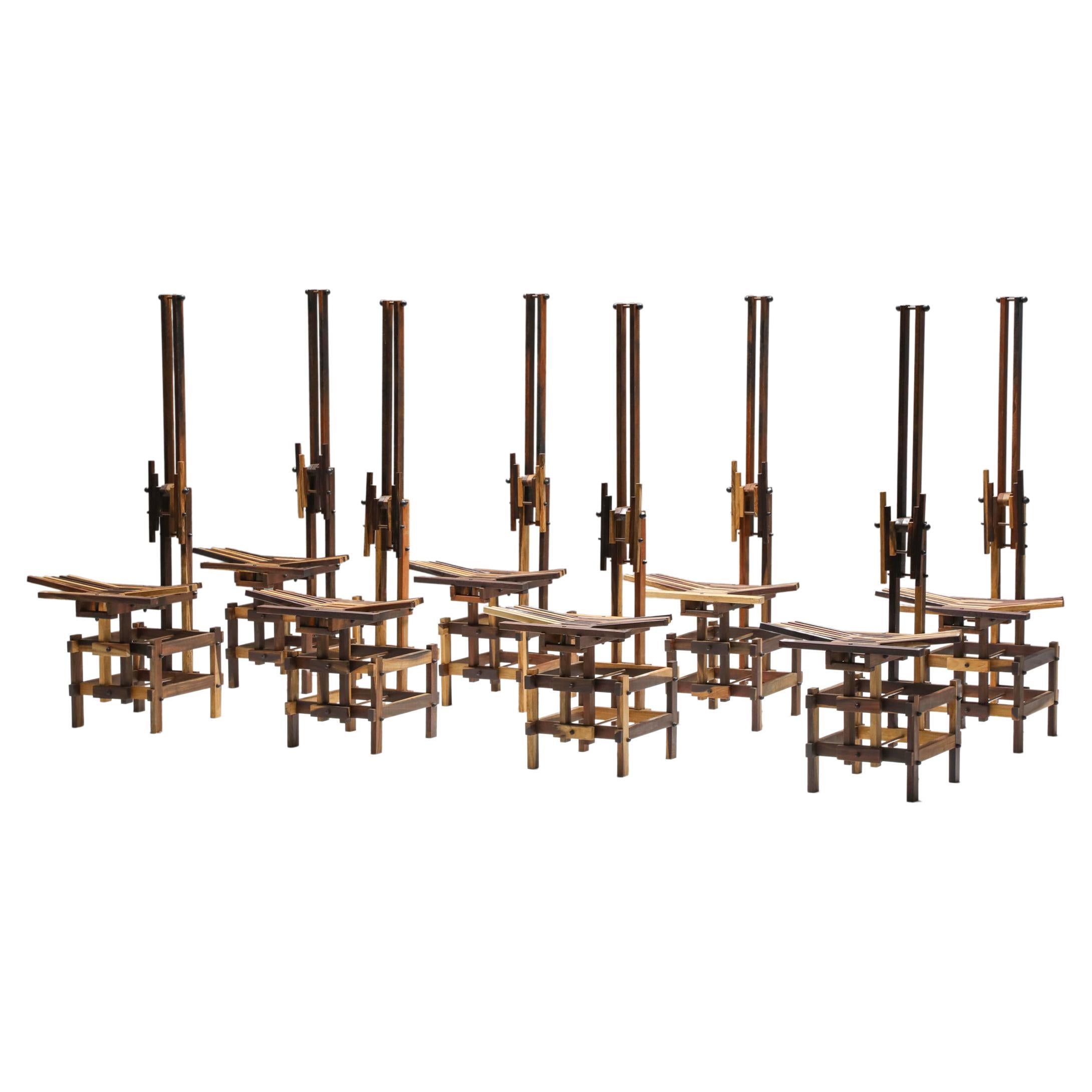 Post Modern Chair w/ Attached Telephone Table at 1stDibs