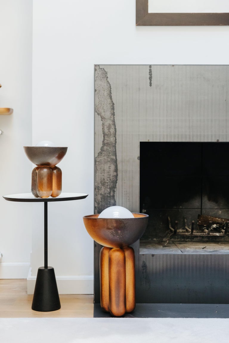 Anagama Half Sphere Lamp by Lisa Allegra For Sale at 1stDibs