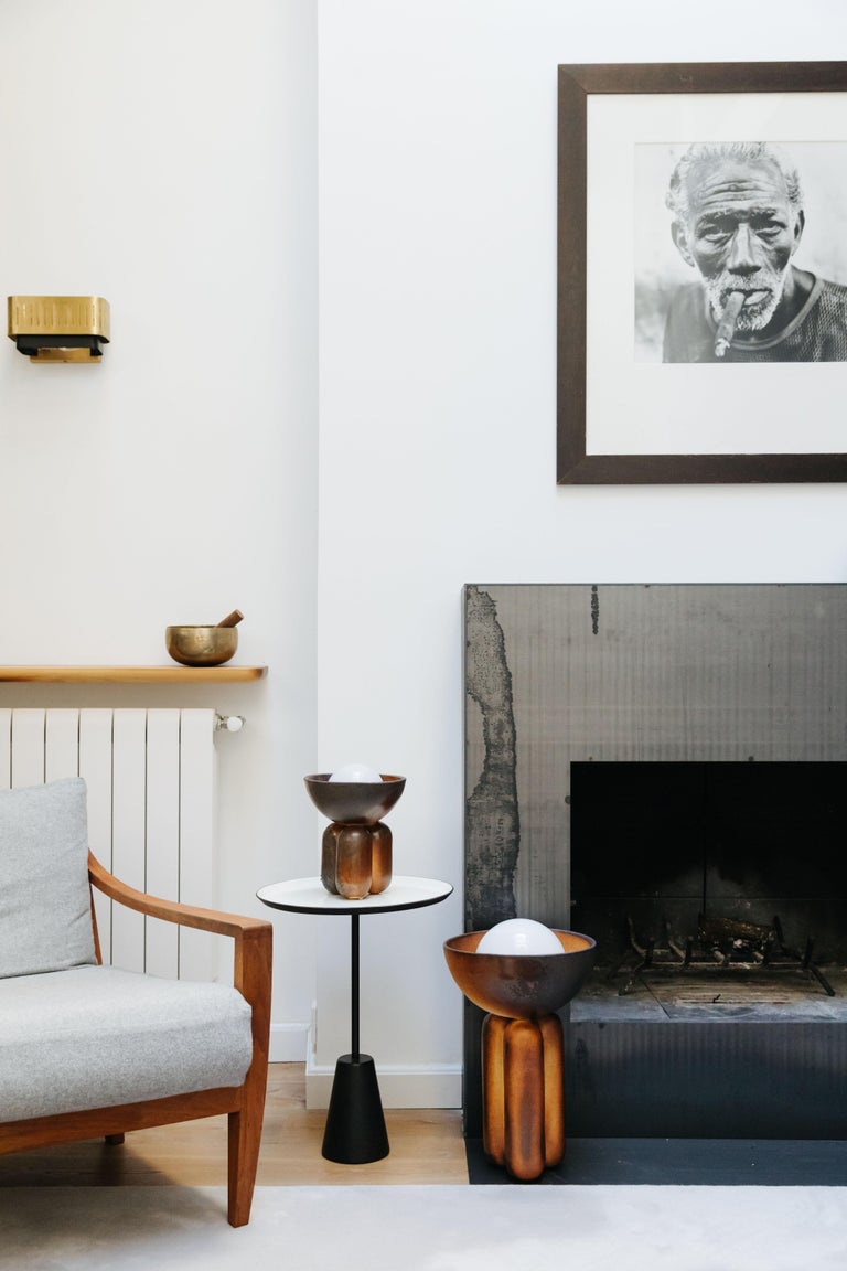 Anagama Small Half Sphere Lamp by Lisa Allegra For Sale at 1stDibs