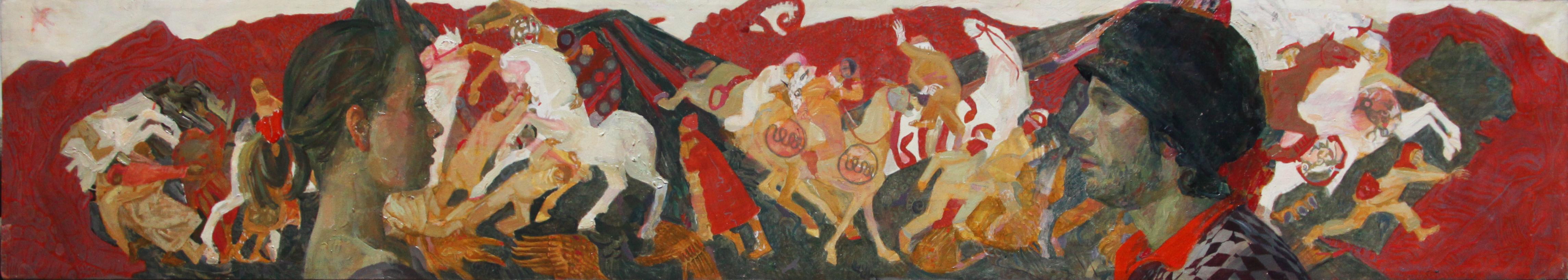 Rudolf Kosow - Malua Rosea Multiplex (oil painting monochrome vintage ...