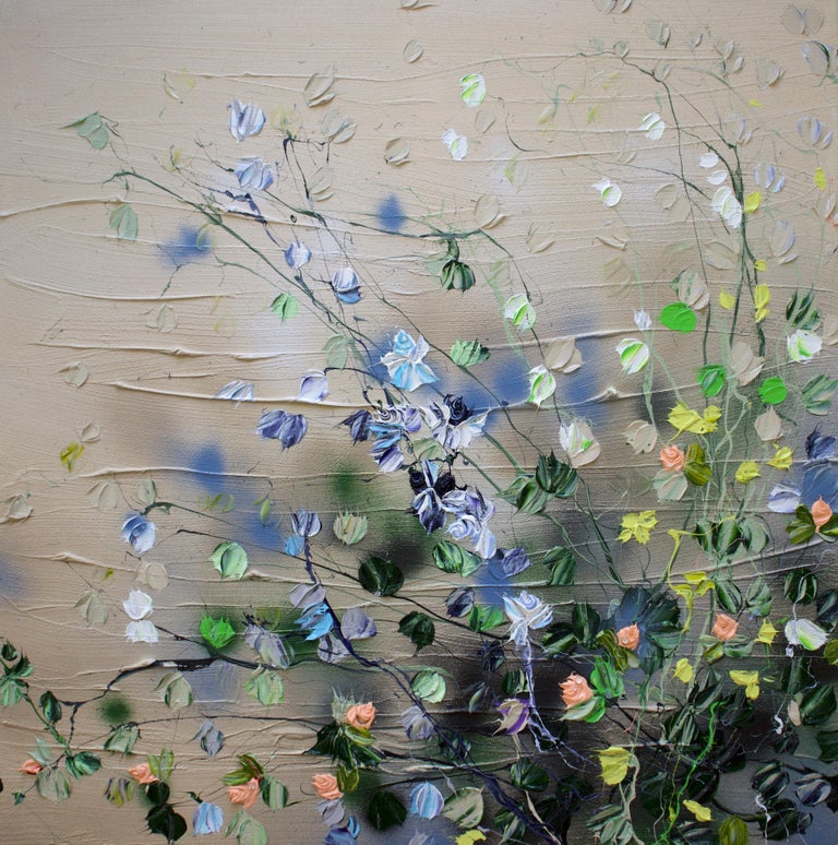 Anastassia Skopp - "Bohemian Garden" floral large painting For Sale at ...