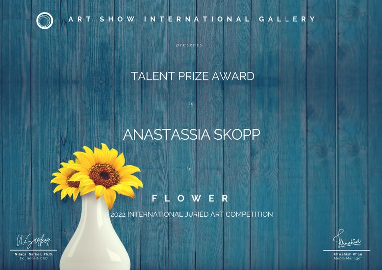 Anastassia Skopp - "Breeze Of Senses" floral large painting For Sale at ...