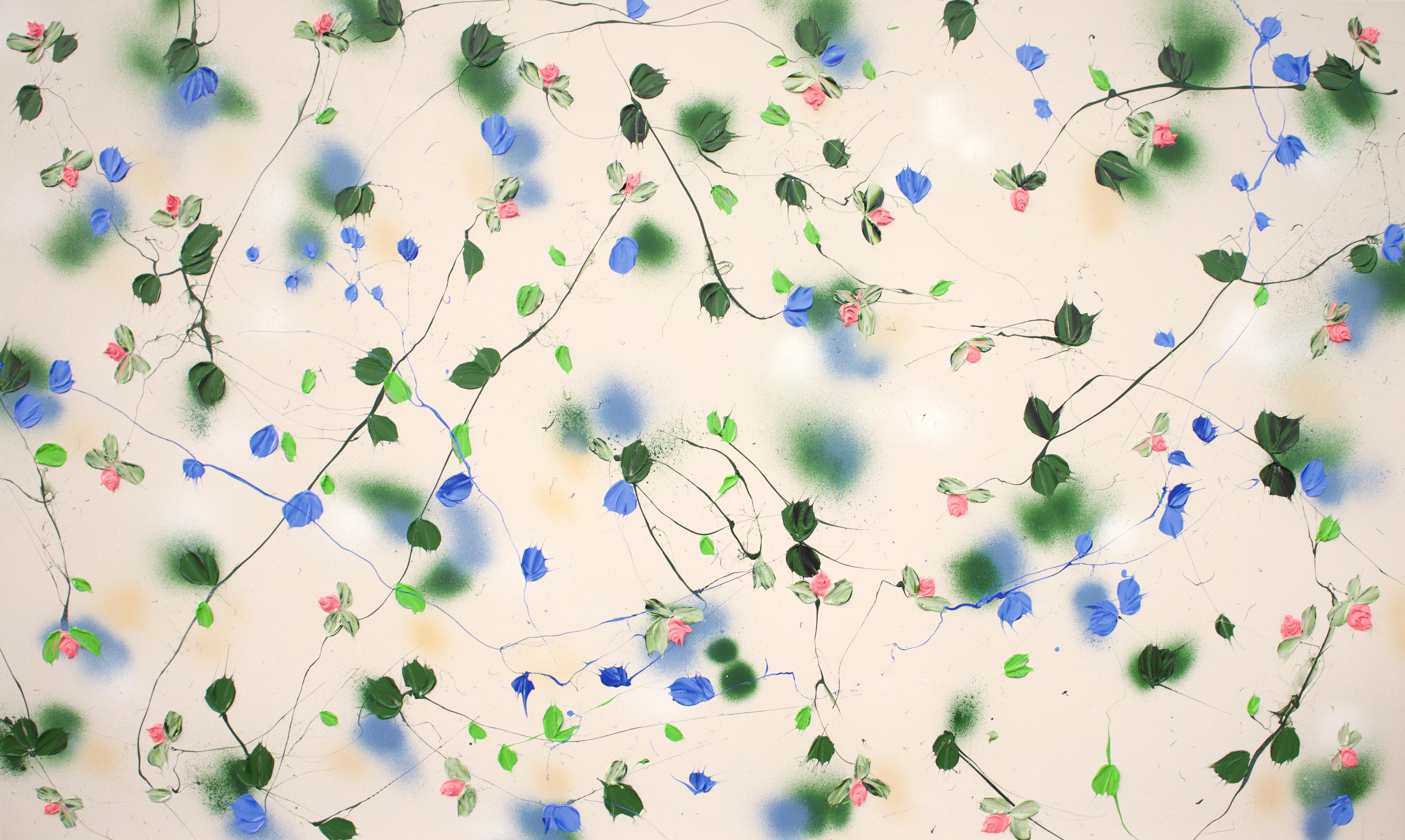 Anastassia Skopp - "Emptiness II" floral large painting For Sale at 1stDibs