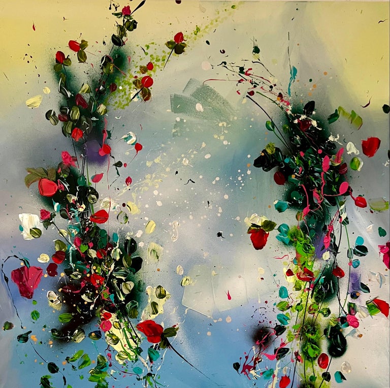 Anastassia Skopp - "Timeless NOW" floral acrylic painting For Sale at ...