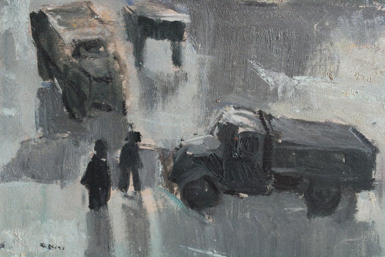 Anatoly Lebedev - In the evening, 1950's, oil on cardboard, 46, 5х34 cm ...