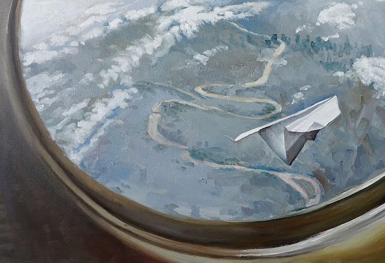 Anatoly Varvarov Viktorovich - Airplanes live in Flight, Original oil ...