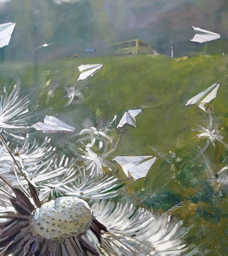 Anatoly Varvarov Viktorovich - Dandelion, Original oil Painting, One of ...