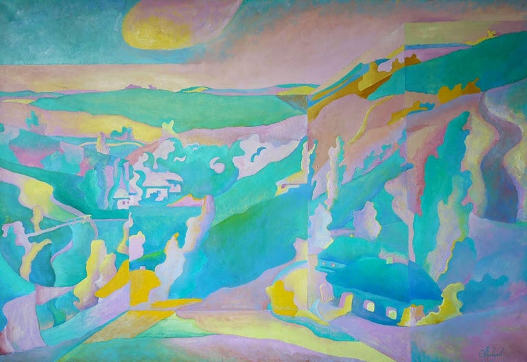 Anatoly Varvarov Viktorovich - Landscape, Original oil Painting, One of ...