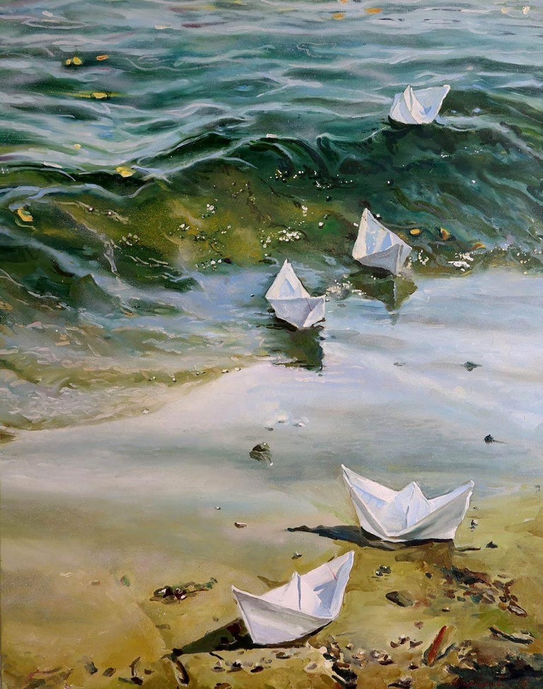 Anatoly Varvarov Viktorovich - Return, Original oil Painting, One of a ...