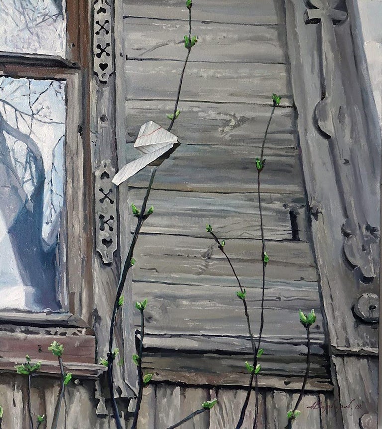 Anatoly Varvarov Viktorovich - Window, Original oil Painting, One of a Kind For Sale at 1stDibs
