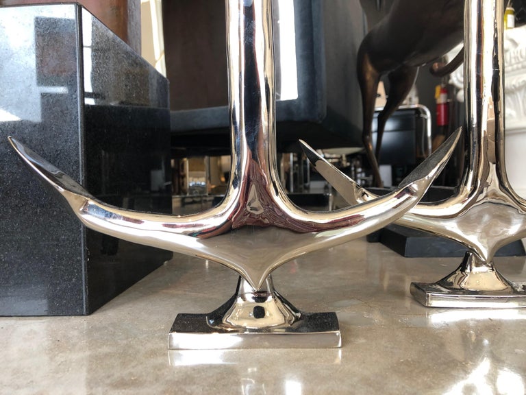 Anchor Andirons at 1stDibs