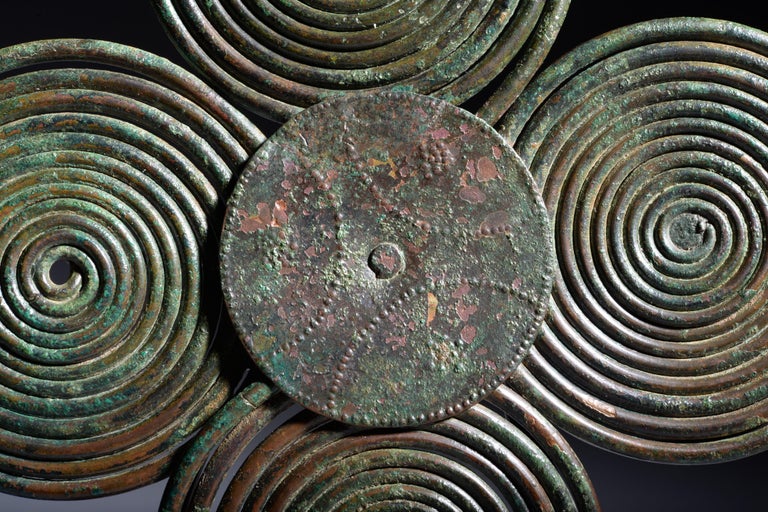 Ancient Bronze Spiral Brooch For Sale at 1stDibs