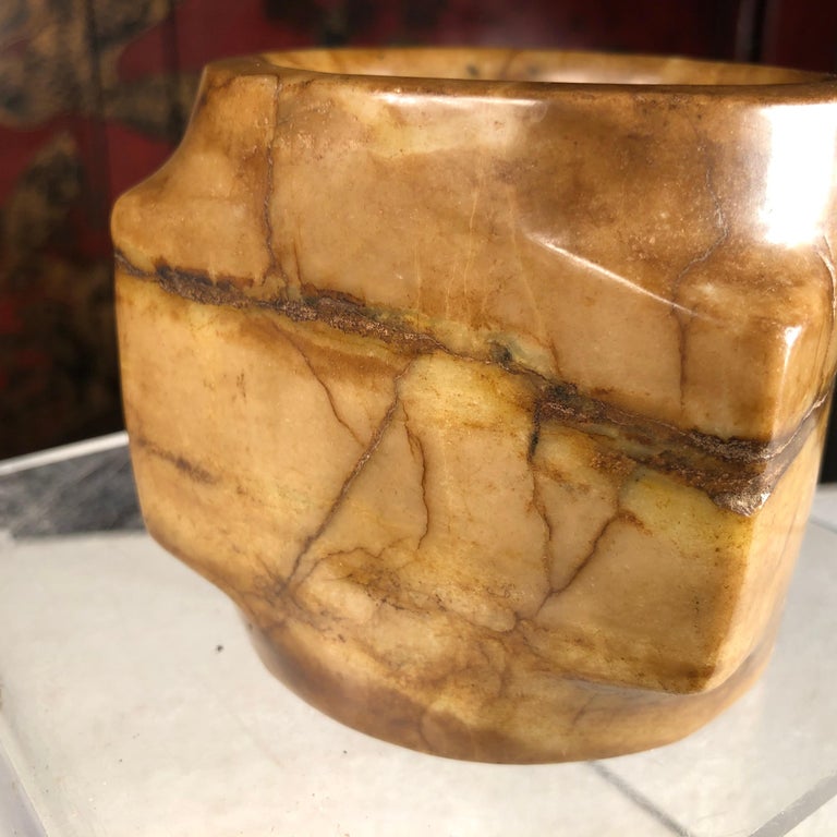 Ancient Chinese Heavenly Jade Tube Cong at 1stDibs
