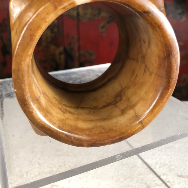 Ancient Chinese Heavenly Jade Tube Cong at 1stDibs