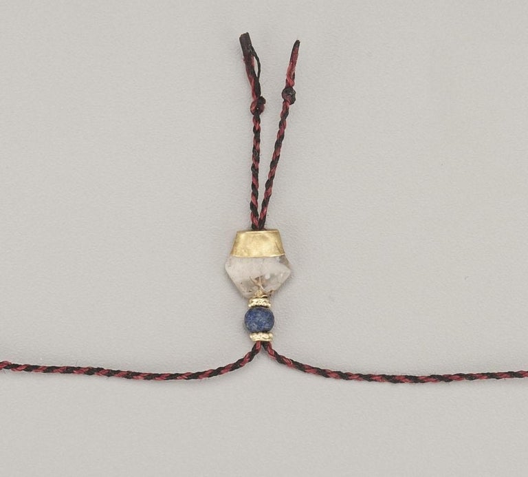 Ancient Choker with Carnelian, Turquoise, Lapis, Agate, Quartz, and 20k ...