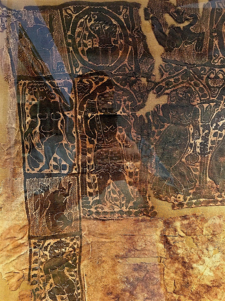 Ancient Coptic Textile with Classical Figures For Sale at 1stDibs