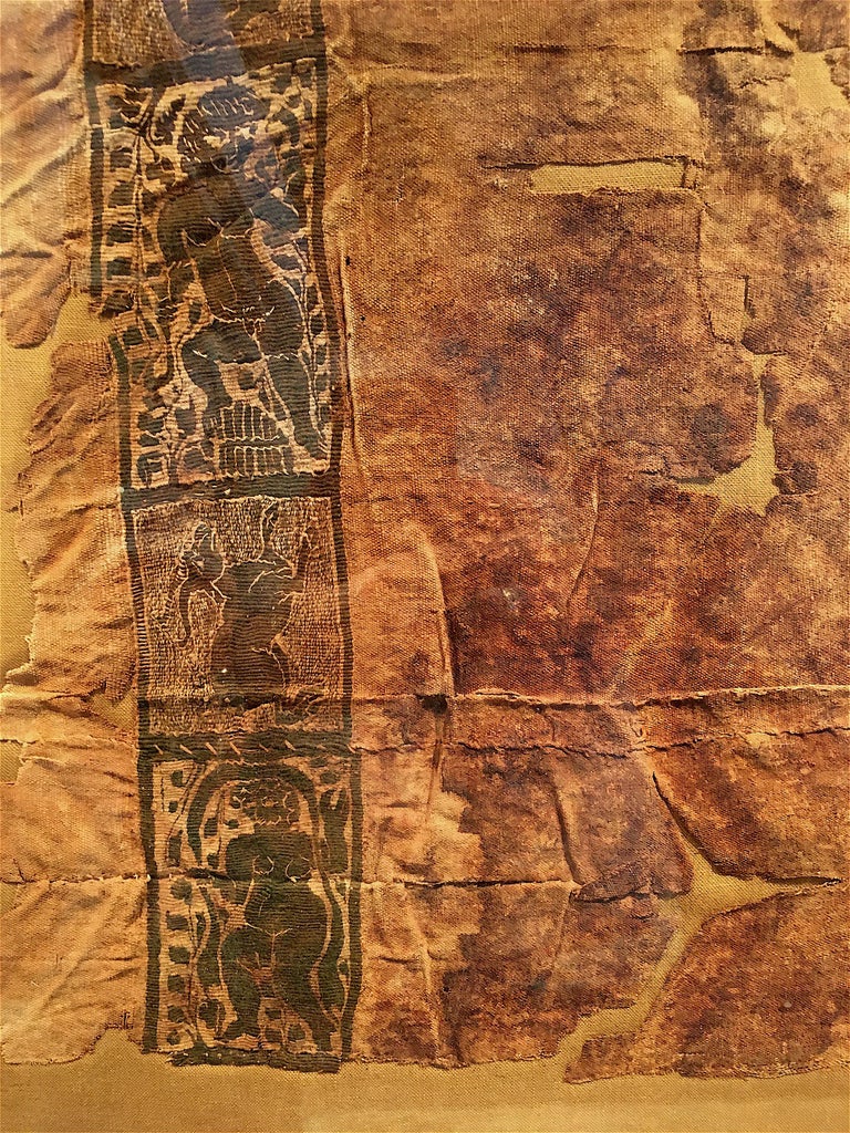 Ancient Coptic Textile with Classical Figures For Sale at 1stDibs