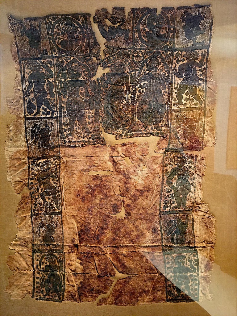 Ancient Coptic Textile with Classical Figures For Sale at 1stDibs