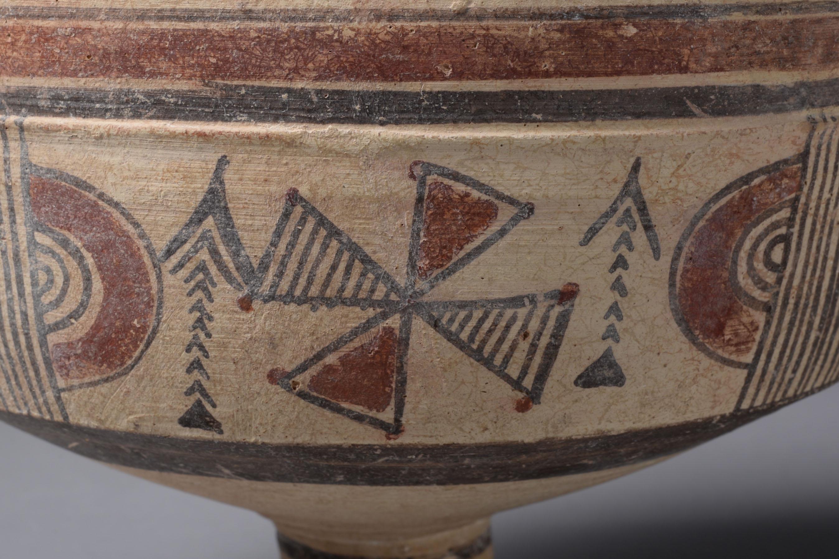 Ancient Cypriot Pottery Chalice For Sale at 1stDibs