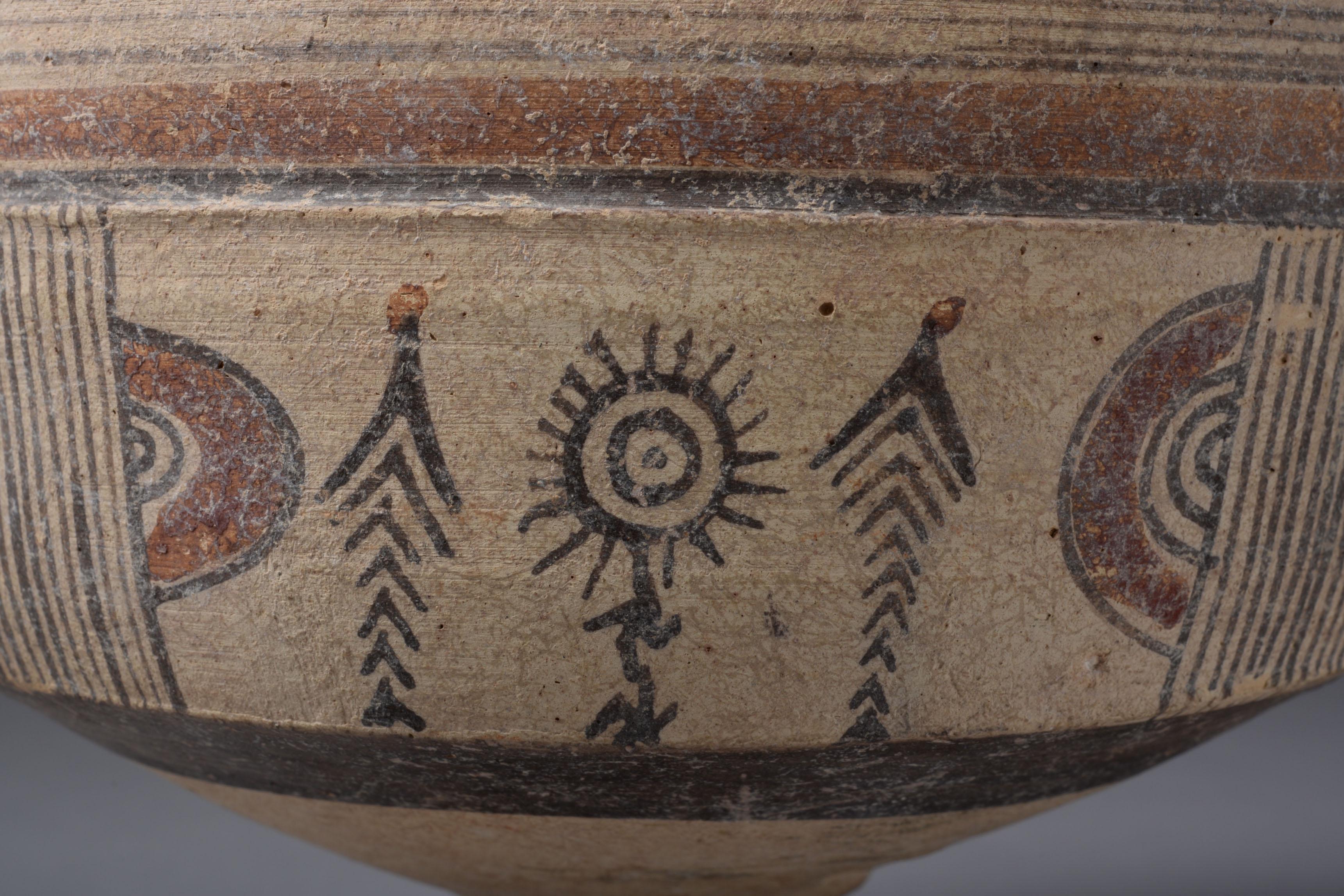 Ancient Cypriot Pottery Chalice For Sale at 1stDibs