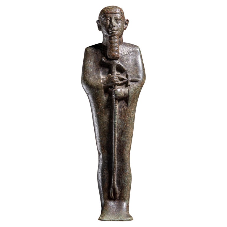 Ancienne statue égyptienne en bronze du Ptah En vente sur 1stDibs