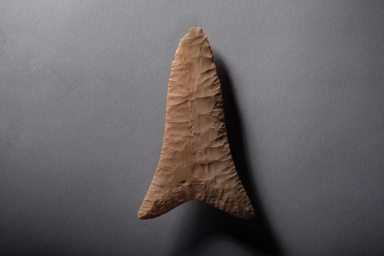 Ancient Egyptian Predynastic Flint Fish-Tail Knife For Sale at 1stDibs