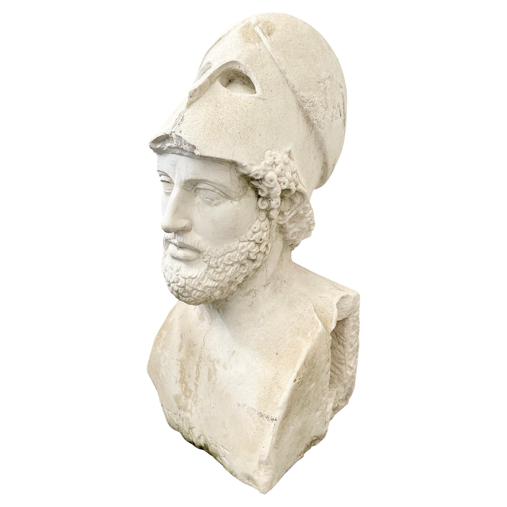 Ancient General Stone Bust For Sale at 1stDibs