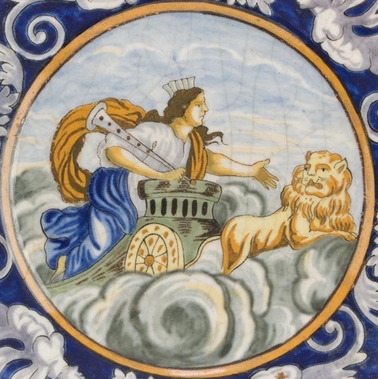Ancient Giustiniani Neapolitan Plate, Italy 19th Century at 1stDibs