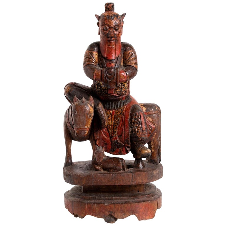 Ancient God Protector of the Houses, Qing Dynasty China at 1stDibs