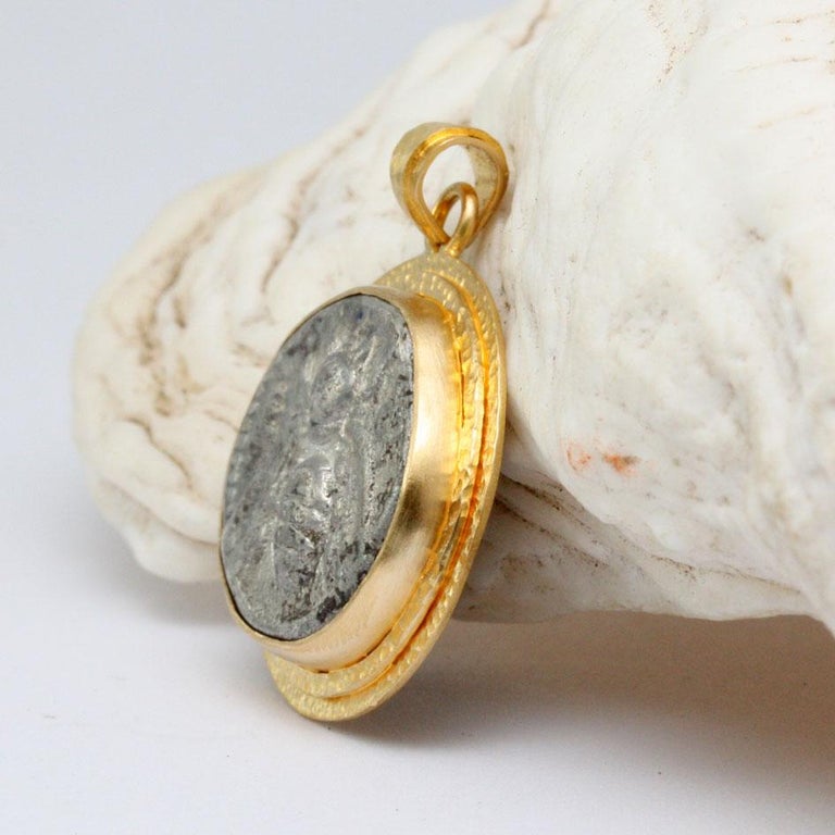 Ancient Greek 5th Century BC Ephesus Bee Coin 18K Gold Pendant For Sale ...