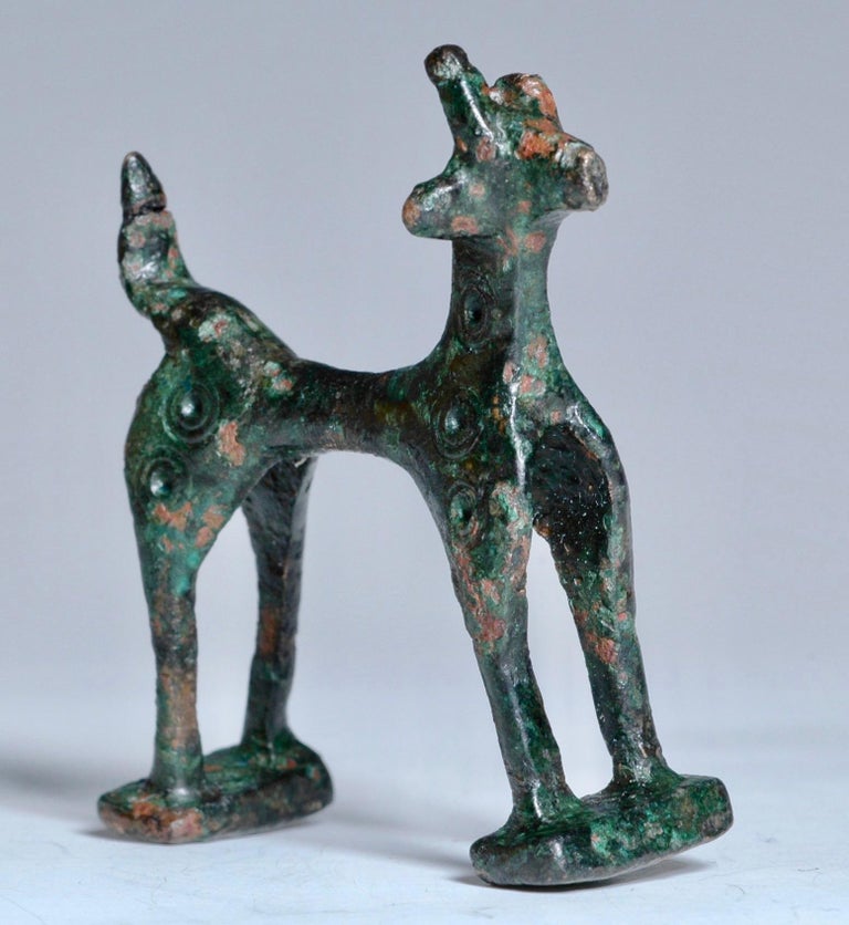 Ancient Greek Bronze Geometric Deer For Sale at 1stDibs
