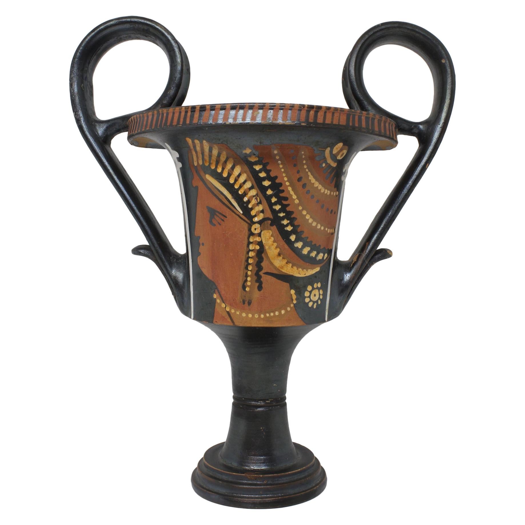 Ancient Greek Canthare in Terracotta at 1stDibs