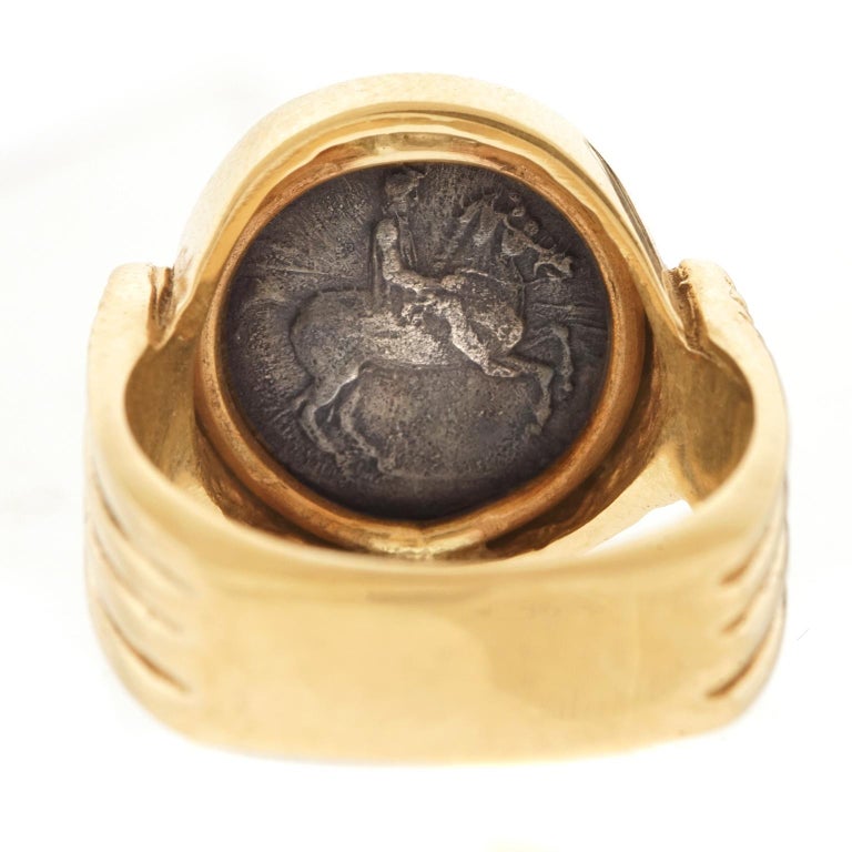Ancient Greek Coin Ring at 1stDibs | greek coin rings