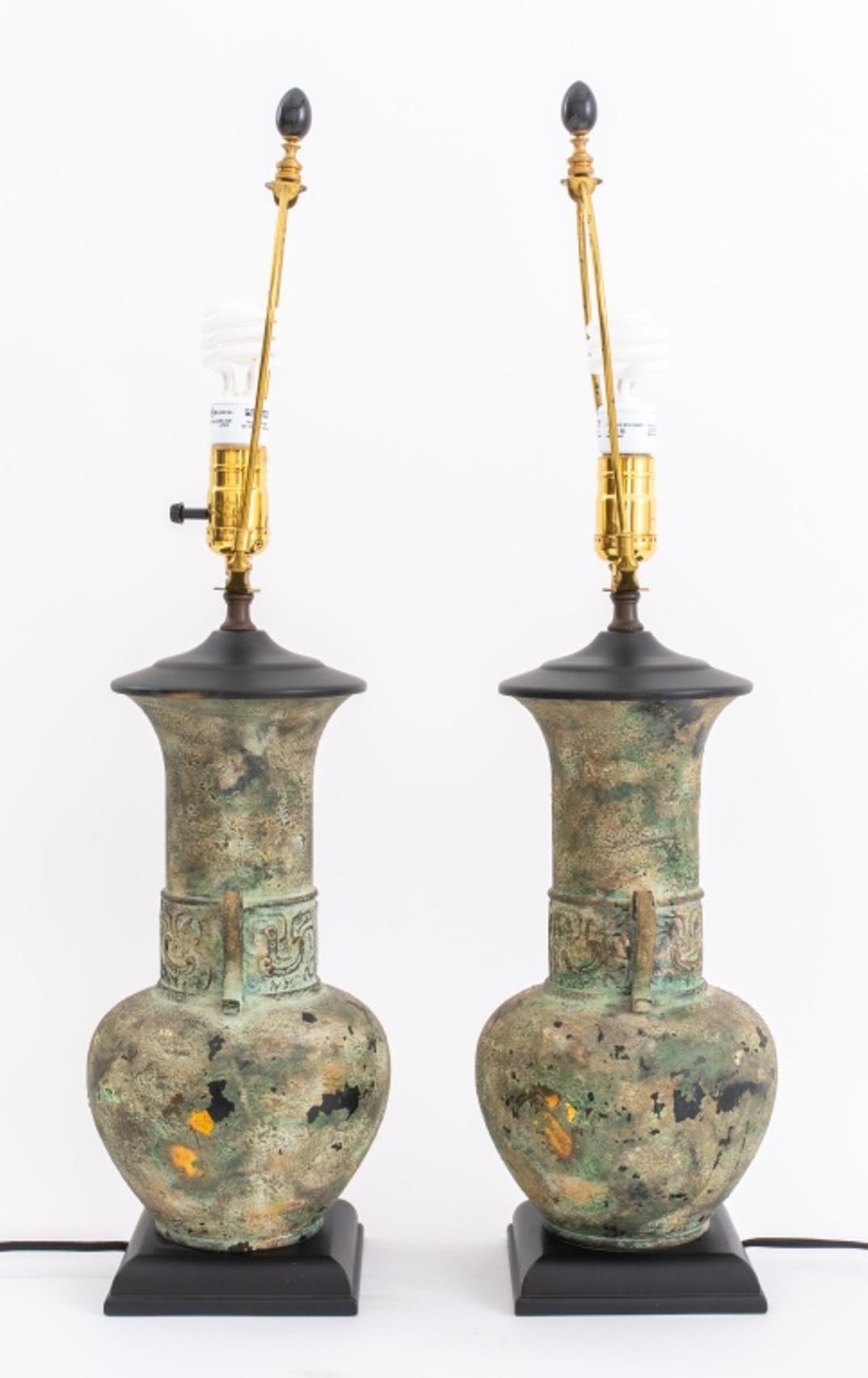 Ancient Greek Revival Amphora Table Lamps, Pair For Sale at 1stDibs