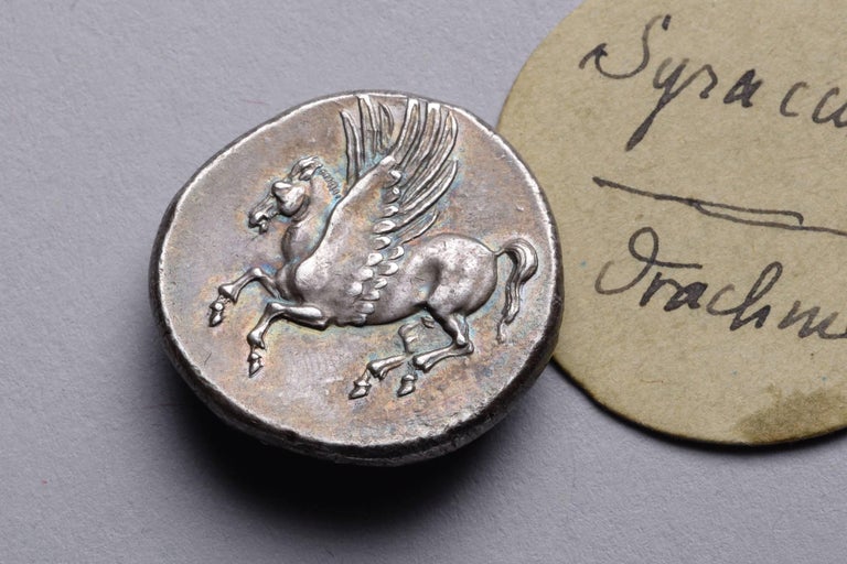 Ancient Greek Silver Pegasus Stater Coin from Syracuse, 304 BC at ...