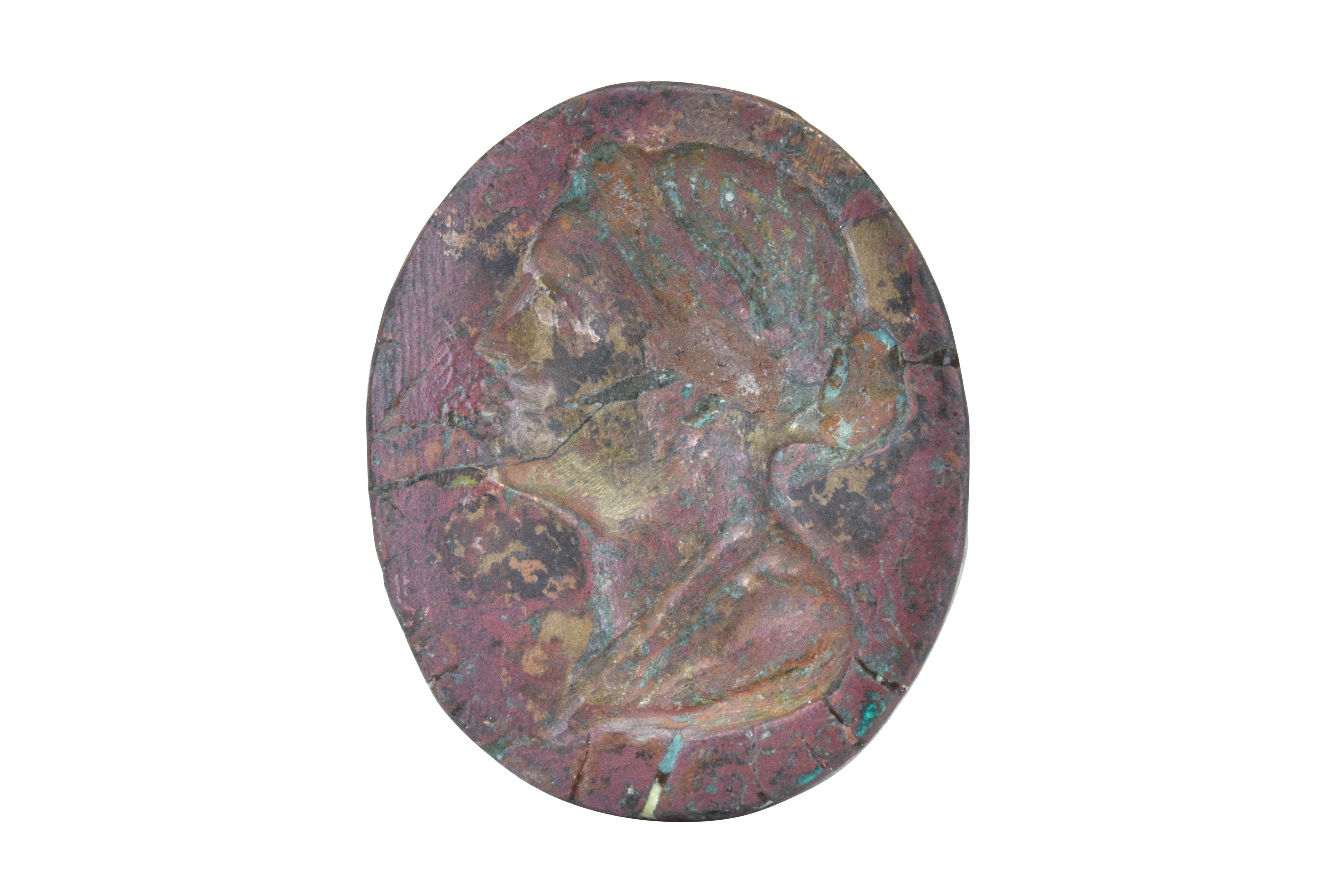 Ancient Hellenistic Bronze Signet Ring with Berenice II of Egypt at ...