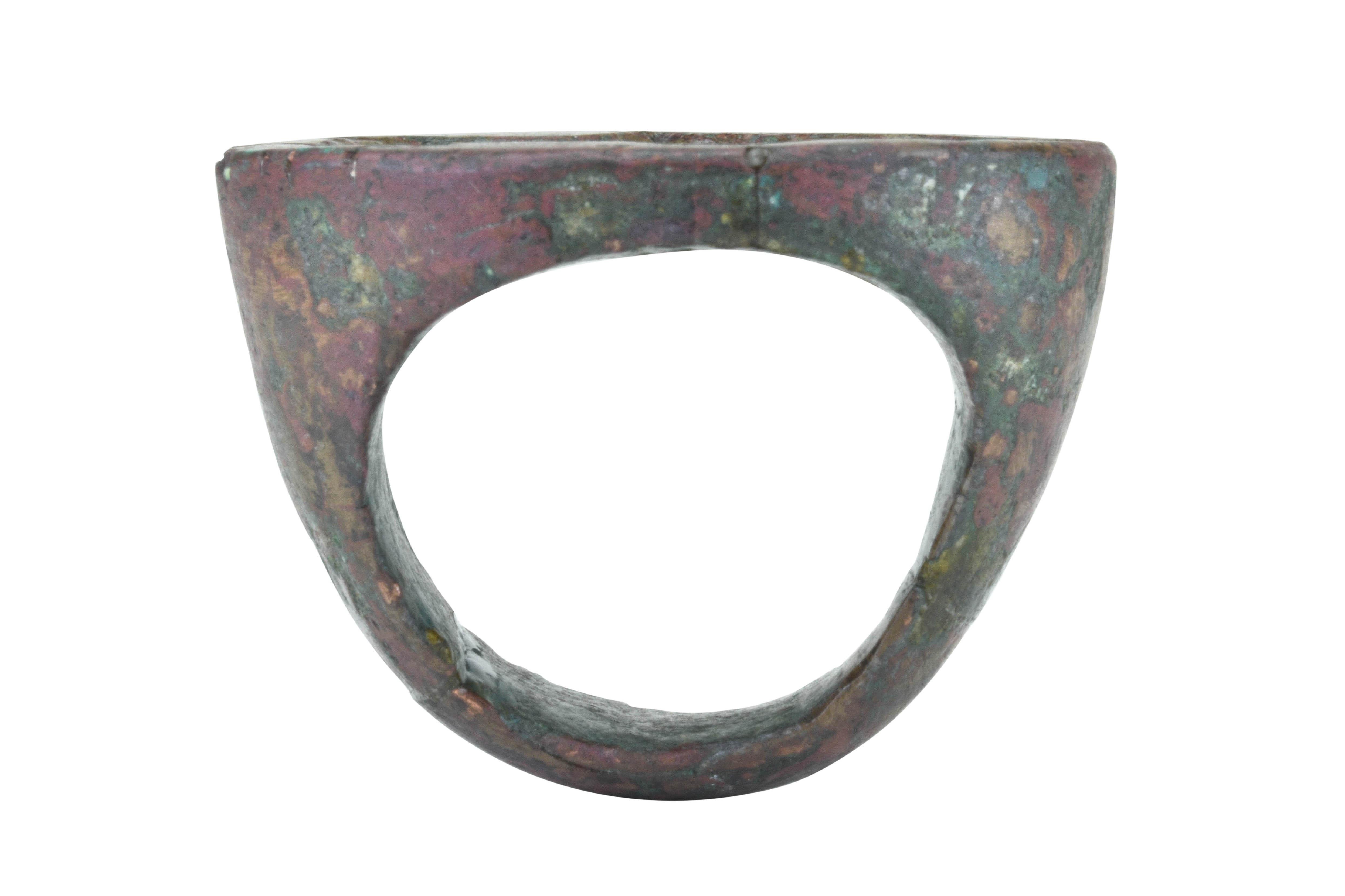 Ancient Hellenistic Bronze Signet Ring with Berenice II of Egypt at ...