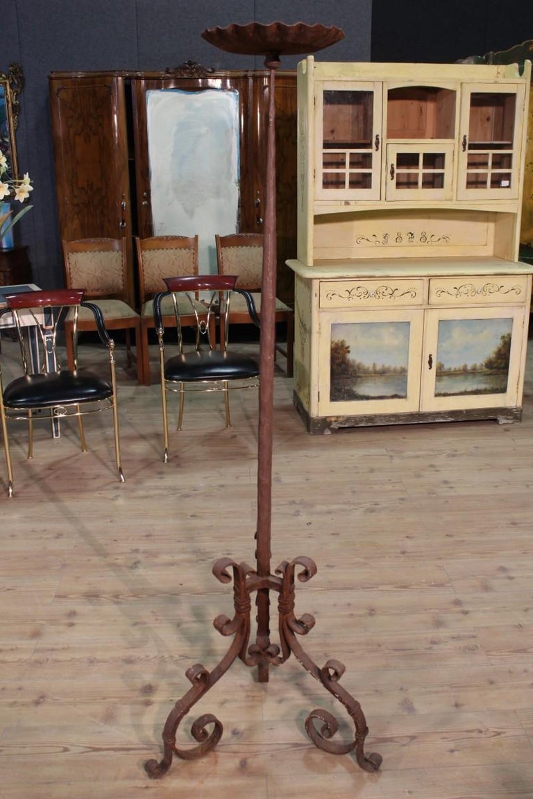 Ancient Italian Iron Torch of the 19th Century For Sale at 1stDibs