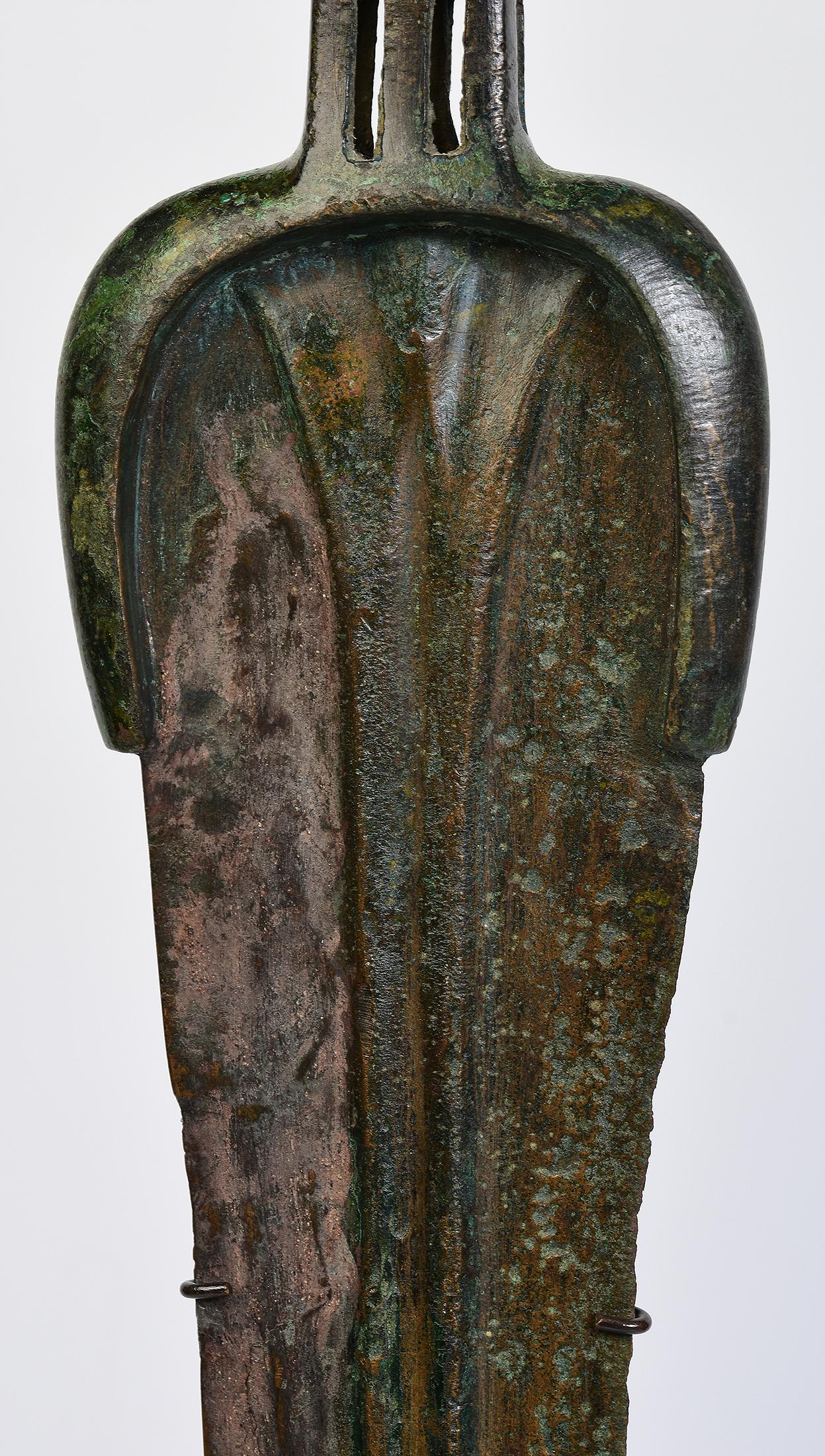 Ancient Luristan Bronze Sword / Knife / Dagger / Early Iron Age Weapon For Sale at 1stDibs