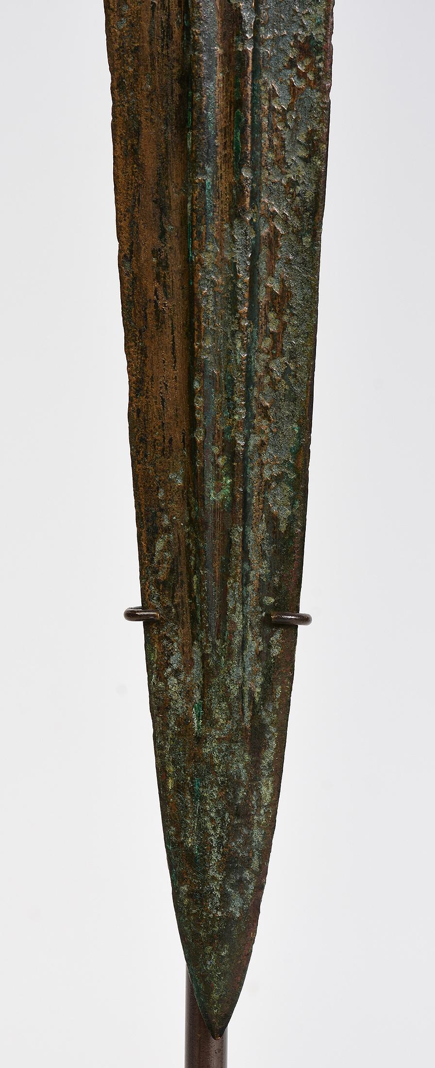 Ancient Luristan Bronze Sword / Knife / Dagger / Early Iron Age Weapon For Sale at 1stDibs