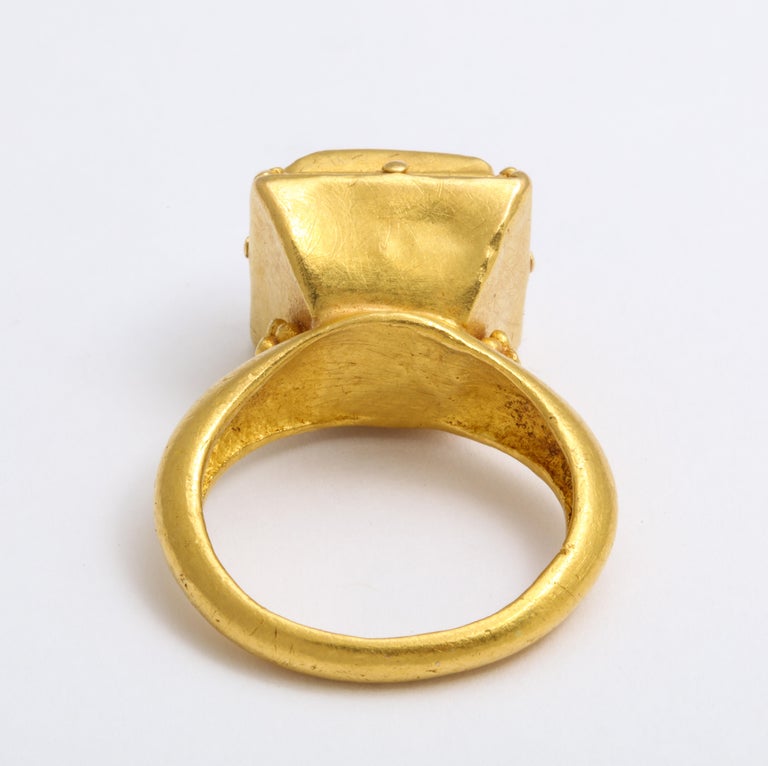 Ancient Medieval Gold Emerald Ring at 1stDibs | medieval emerald ring