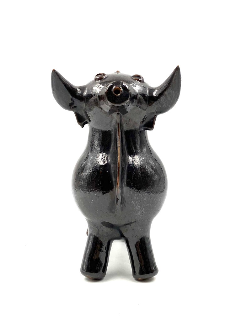 Ancient Mediterranean Style Bull Shaped Jug Sculpture, France, 1960s ...