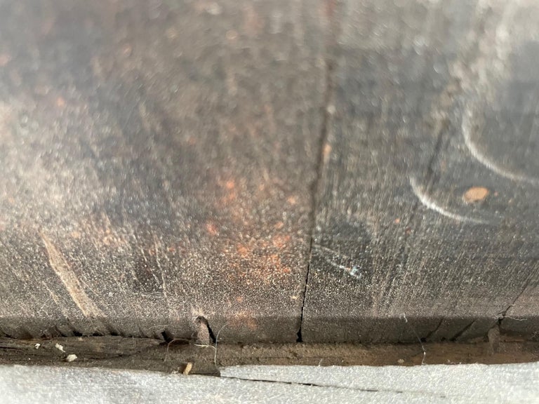 Ancient Rare India Wood Hand Carved Polychrome Wall Panel with Iron ...