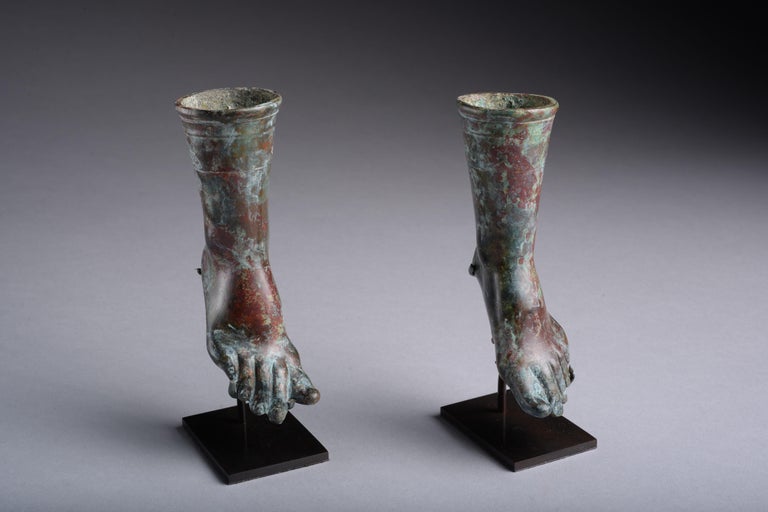 Ancient Roman Bronze Feet, 100 AD For Sale at 1stDibs | roman feet