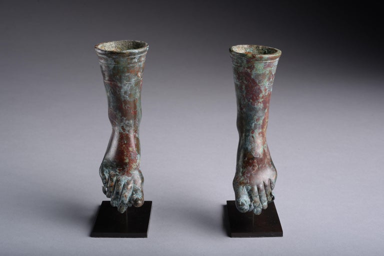 Ancient Roman Bronze Feet, 100 AD For Sale at 1stDibs | roman feet