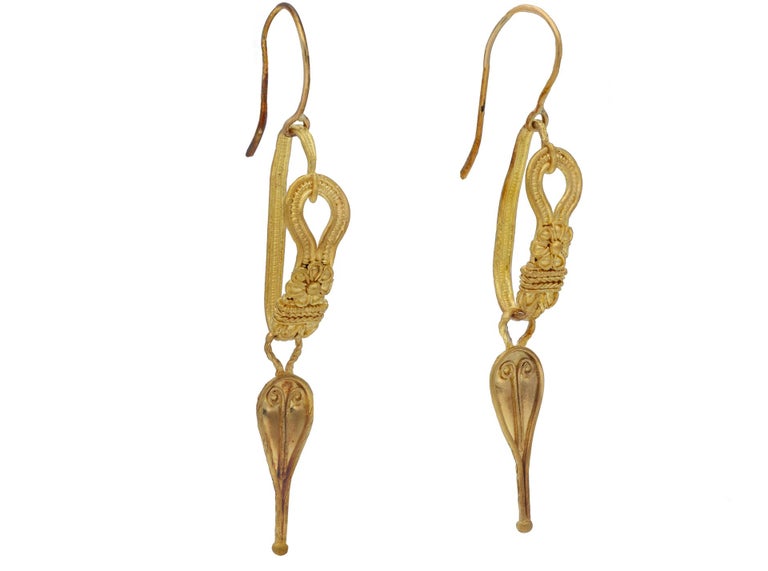 Ancient Roman Earrings, 2nd Century AD For Sale at 1stDibs | roman gold ...