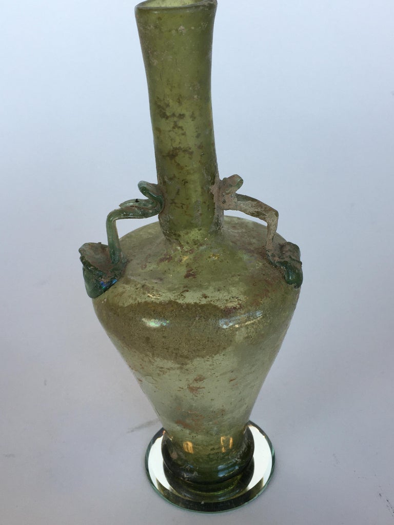 Ancient Roman Glass Bottle For Sale at 1stDibs