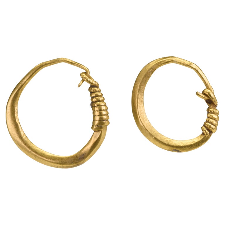 Ancient Roman Gold Earrings For Sale at 1stDibs
